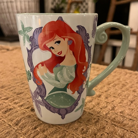 Disney | Kitchen | New Disney Store Princess Ariel Coffee Mug Green 26 ...